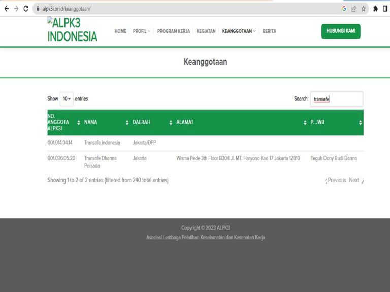 Mengenal ALPK3I : Bisa Cek PJK3 di Websitenya - Katigaku.top